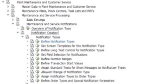 SAP Maintenance Notification Overview SAP TECH