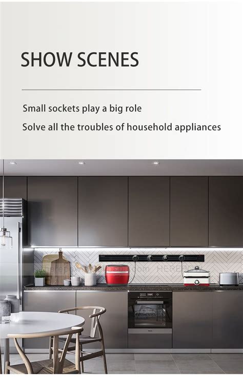 Aluminum Wall Track Socket Embedded Orbital Eu Movable Modular Power Rail