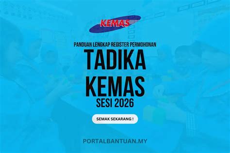Register Tabika Kemas 2026 Panduan Lengkap Cara Permohonan Online Portal Bantuan