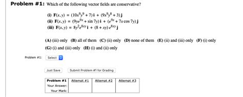 solved problem 1 which of the following vector fields are
