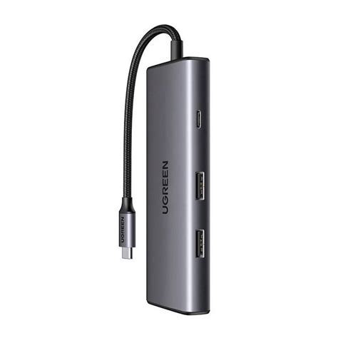 Картридер Ugreen Cm498 Usb C Hdmi 2xusb 3 2 A Usb C 3 2 Sd Tf Pd