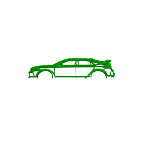 Vehicles And Machinery Stl Download Honda Civic Fl5 Type Rby Pawu Stl