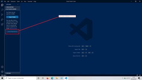 Résolu problème Clone repository avec VSCode Cours Mettez en place votre environnement