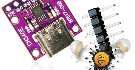 Usb C Ch340e Ttl Rs232 Uart Dtr Micro Seriell Konverter Iot Powered By Androegg De