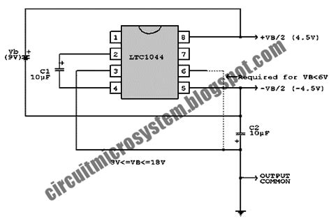 Battery Voltage Splitter Circuit Circuit Diagram