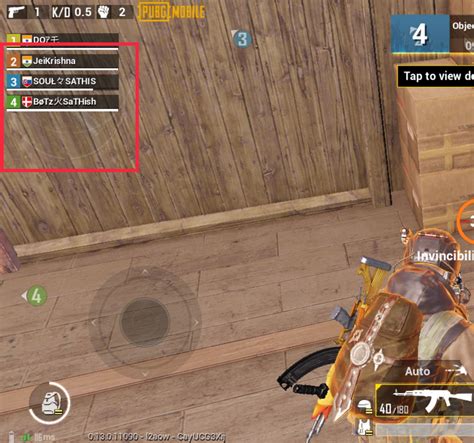 Firing Button Overlapping With Name Of Player Pubg Mobile