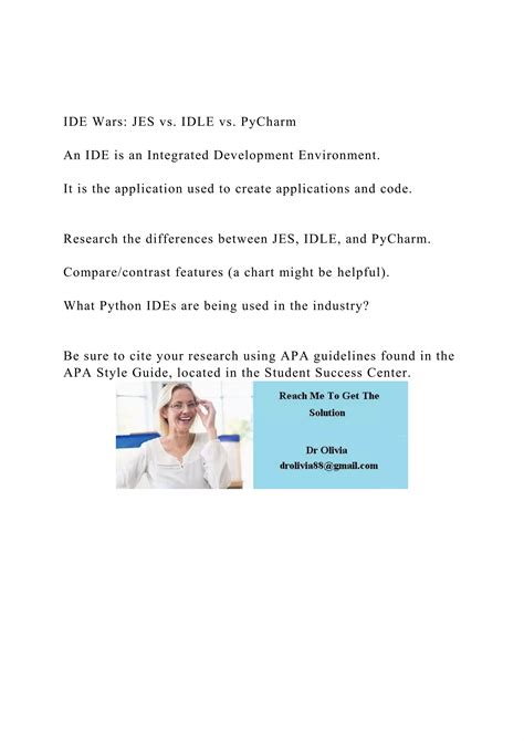 IDE Wars JES Vs IDLE Vs PyCharmAn IDE Is An Integrated De PDF