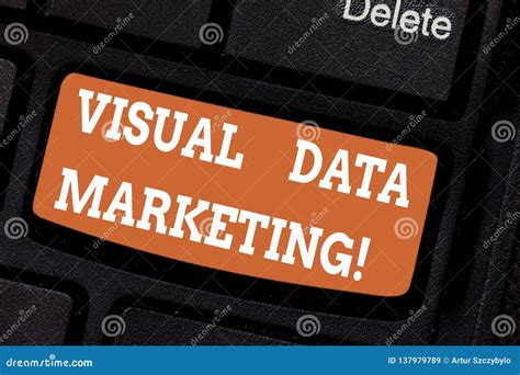 Word Writing Text Visual Data Marketing Business Concept For Use