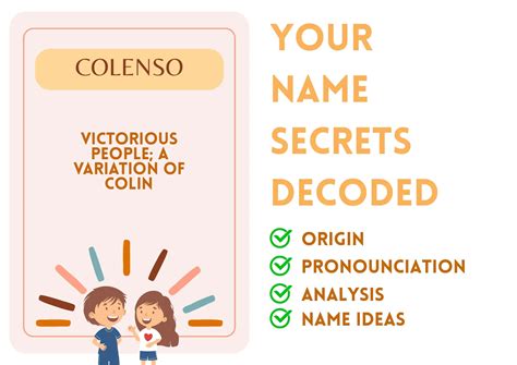 Colenso Name Meaning And Pronunciation