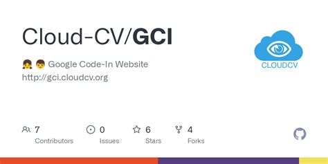 GitHub Cloud CV GCI Girl Google Code In Website Gci Cloudcv Org