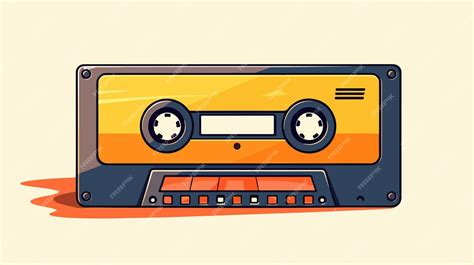 Retro Modern Cassette Disk Music Melody Vector Design Premium Ai