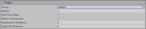 Unity Manual Shape Module