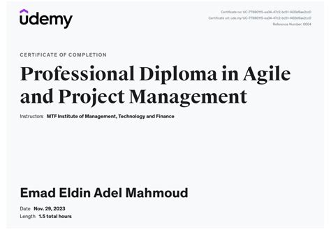 Certified In Agile And Project Management From Mtf Emad Eldin Adel Posted On The Topic Linkedin