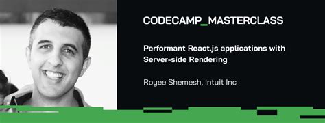 Masterclass Performant Reactjs Applications With Server Side