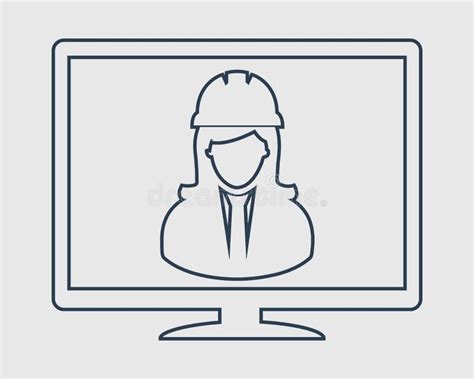 Online Engineering Support Icon Stock Vector Illustration Of Icon