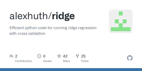 Github Alexhuthridge Efficient Python Code For Running Ridge