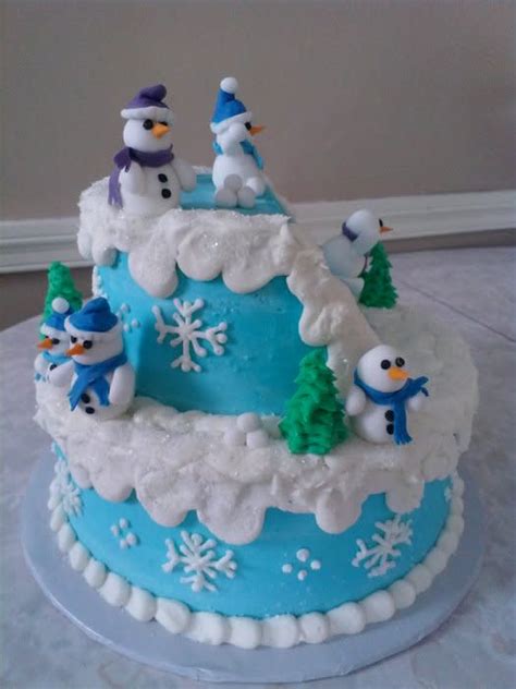 9 January Winter Wonderland Birthday Cakes Photo Winter Wonderland