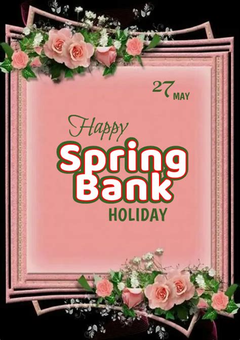 Spring Bank Holiday Template Postermywall