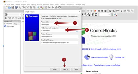 Create New C Project In Codeblocks