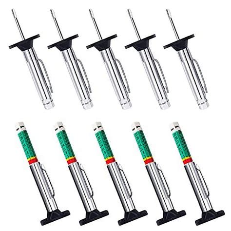 Godeson Tire Tread Depth Gauge 6 Sided Smart Color Coded Tire Depth Gauge Tire Depth