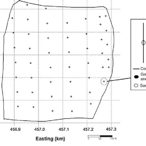 georeferenced points and sampling scheme download scientific diagram