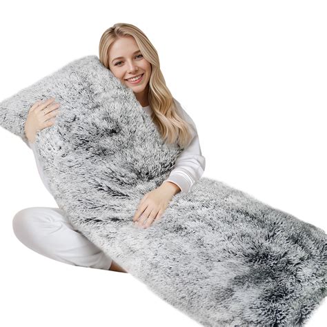 Zonli Fuzzy Body Pillow Cover 20x 54 Furry Body Pillow