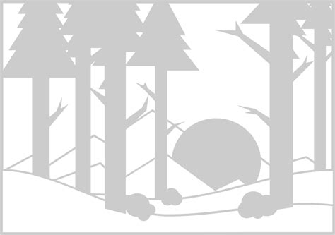 Sunset Scenery Tree Vector Art At Vecteezy