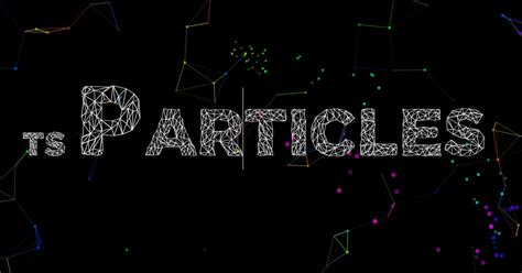 Particles React Component Using TsParticles