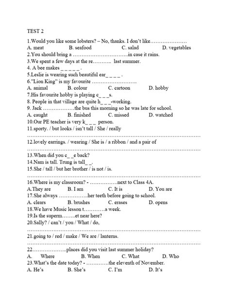 Test 2 3 Lop 4 Pdf Home And Garden