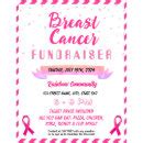 Editable Breast Cancer Benefit Fundraiser Template Poster Zazzle