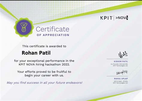 Rohan Patil On Linkedin Kpit