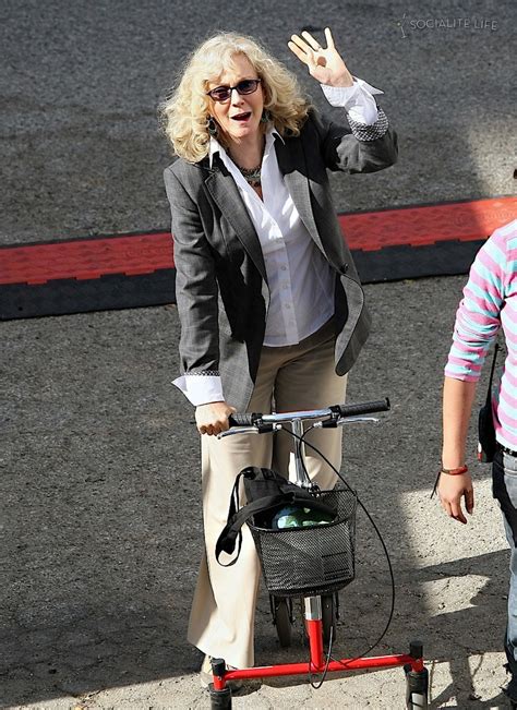 Blythe Danner Forced To Use Trike While Babe Rakes It In