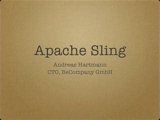 Apache Sling Pdf Web Design And Html Internet