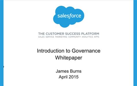 Introduction To Governance Whitepaper Cio Chronicle