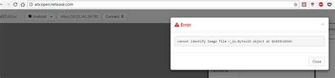 ioerror cannot identify image file · issue 15 · alibaba web editor