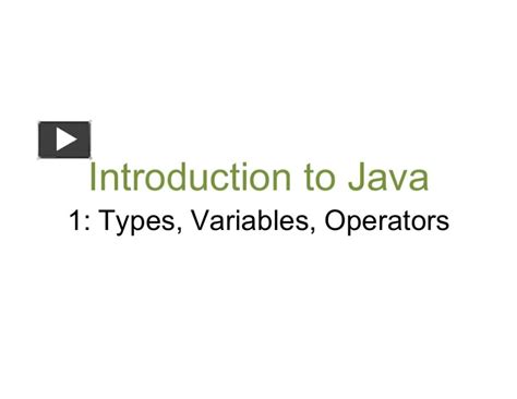 Ppt Introduction To Java 1 Powerpoint Presentation Free To