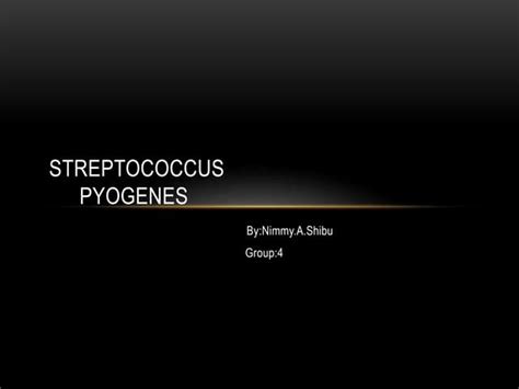 Streptococcus Pyogenes Pptx