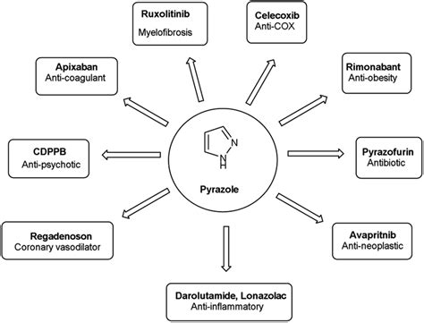 Some Pyrazole Based Drugs Available In The Market Download Scientific Diagram