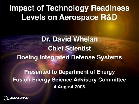 Ppt Impact Of Technology Readiness Levels On Aerospace Randd Powerpoint