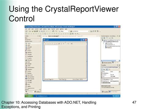 Accessing Databases With Adonet Handling Exceptions And Printing