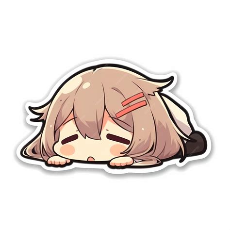 Premium Ai Image Minimal Japanese Kawaii Sleepy Lazy Girl Chibi Anime Premium Ai Image Minimal Japanese Kawaii Sleepy Lazy Girl Chibi Anime