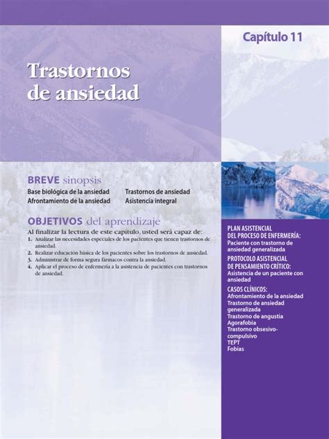 Linda Eby Cap 11 Trastornos De Ansiedad Descargar Gratis Pdf