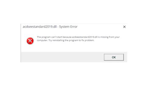 Fix Acdseestandard2019 Dll Error Messages For Free Cyberlab Dll Encyclopedia