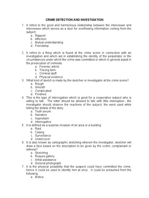 Crime Detection And Investigation Pdf Fires Combustion