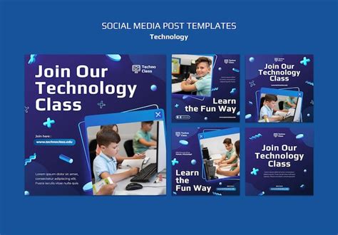 Technology Class Social Media Post Premium Psd
