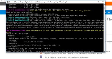 C How Can I Use Ffmpeg To Capture The Entire Desktop But Without The