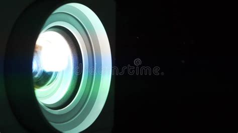 Cinema Hall Movie Is Shown Through Projector Stock Footage Video Of