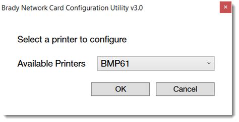 How To Configure Wifi On The Bmp61 Using The Brady Network Card Utility Brady Support