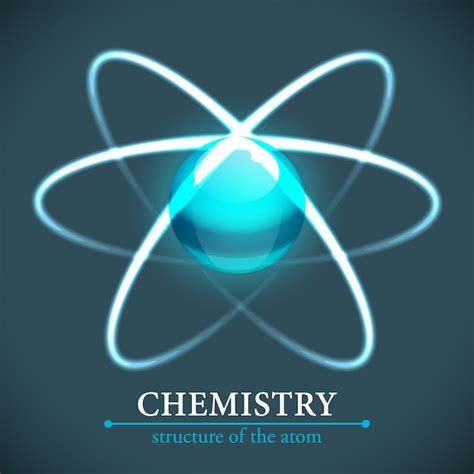 Free Vector Molecule Chemistry Illustration With Structure Of Atom