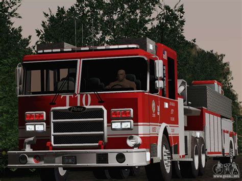 Pierce Arrow Xt Lafd Tiller Ladder Truck 10 Para Gta San Andreas